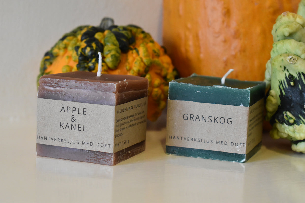 Blockljus med doft - Ljus - Äpple & Kanel - Bergsmansgardar.com ...
